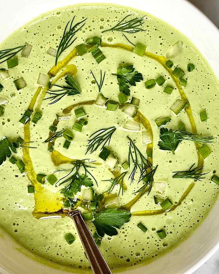 Cold Cucumber Soup Recipe (So Creamy!) | The Kitchn