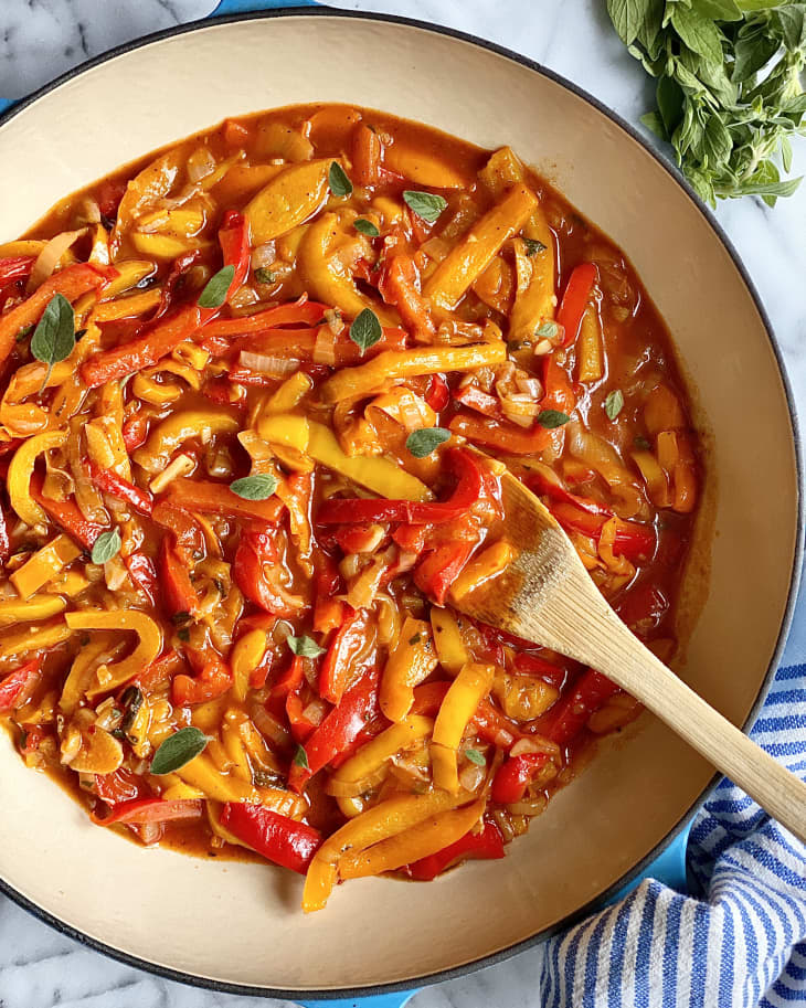 Peperonata Recipe (Stewed Bell Peppers) | The Kitchn