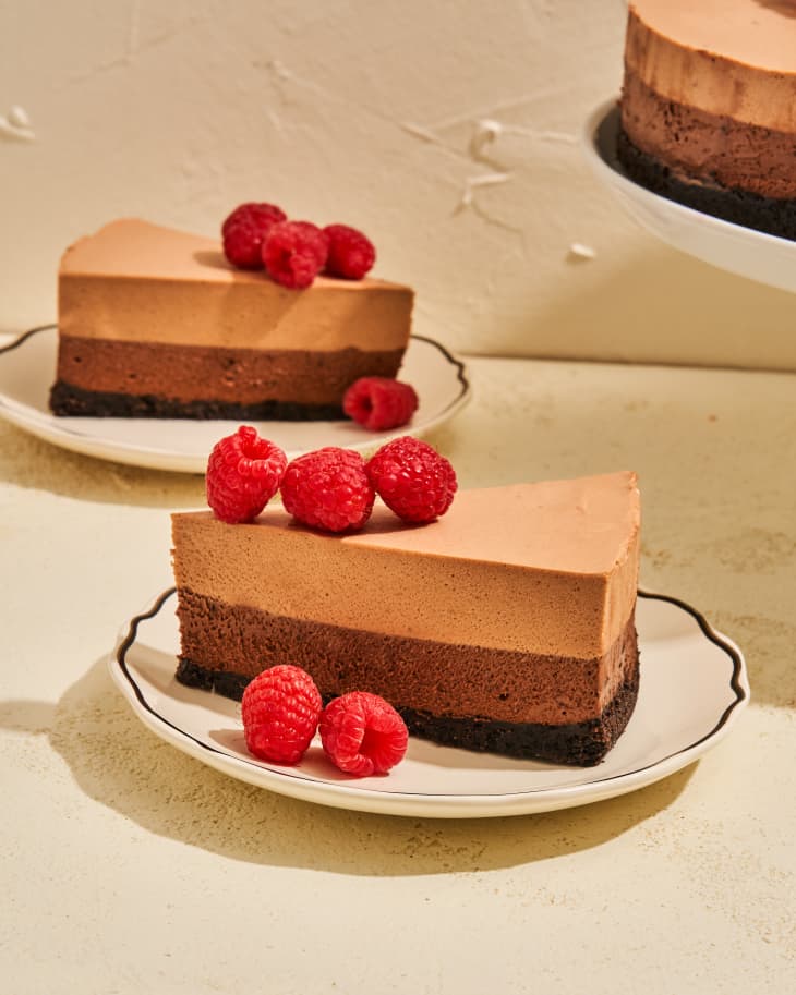 Triple Chocolate Mousse Cake Recipe (No Eggs) | The Kitchn