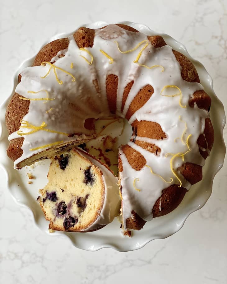 Lemon Blueberry Pound Cake Recipe (with Lemon Glaze) | The Kitchn