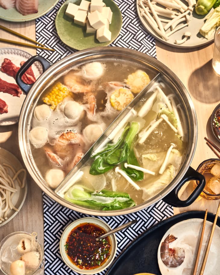 TJ Lee's Hot Pot with Homemade Pork Bone Broth | The Kitchn