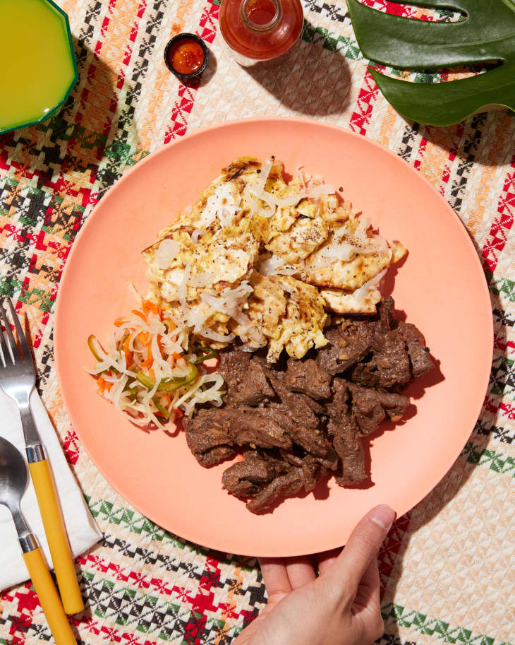 Beef Tapa Matzo Brei Recipe | The Kitchn