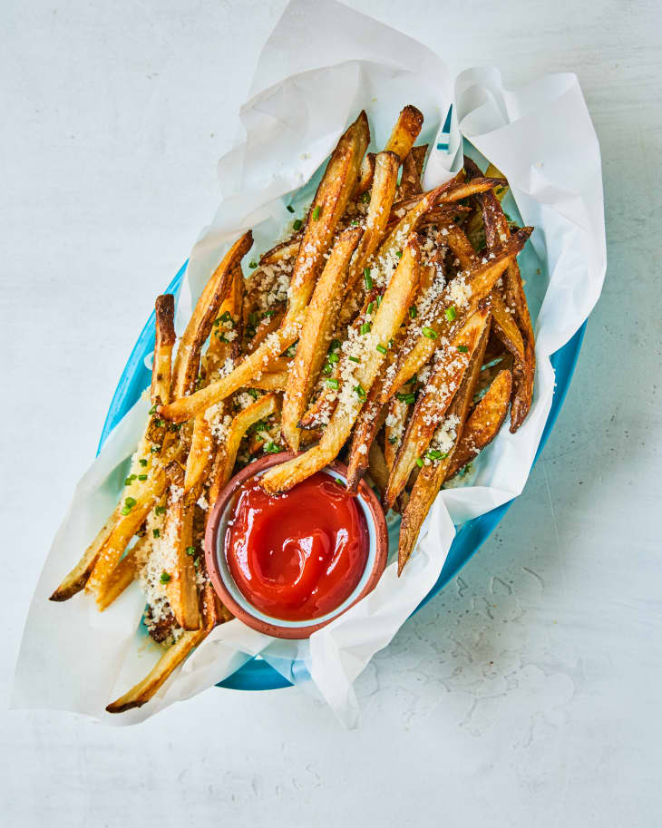 Truffle Fries Recipe (Baked Version with Garlic and Parmesan) | The Kitchn