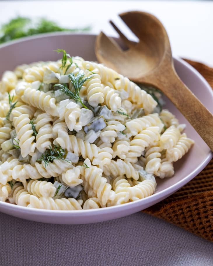 Dill Pickle Pasta Salad Recipe (Cool & Creamy) | The Kitchn