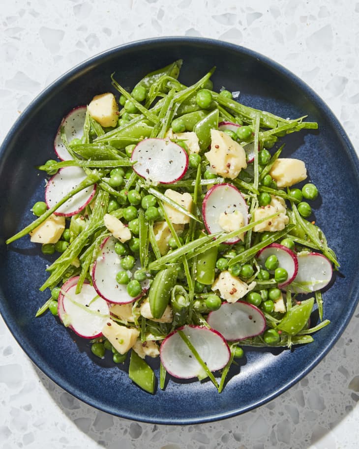 Triple Pea Salad with Radishes and Cheddar | The Kitchn