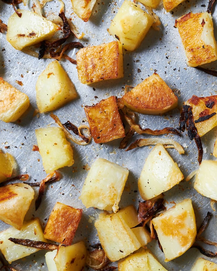 "Restaurant" Potatoes with Frizzled Onions | The Kitchn