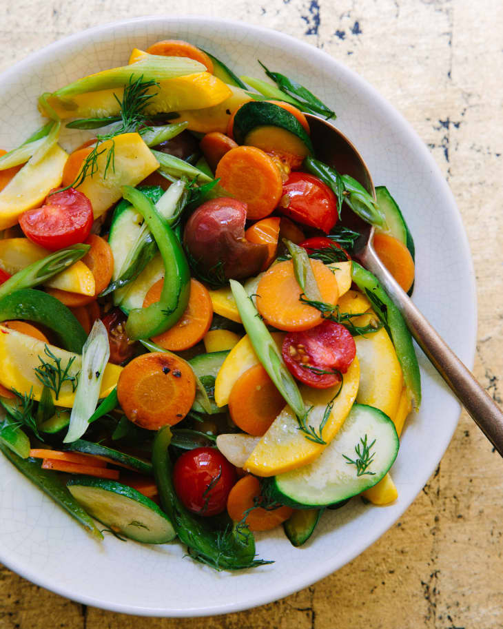 Grace Young's Farmers Market Vegetable Stir-Fry with Lemon and Dill ...