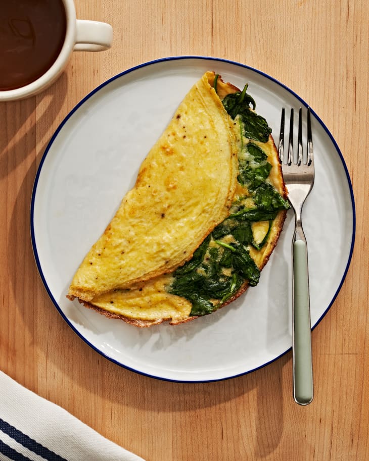 Spinach Omelet Recipe (Fluffy, with Parmesan) | The Kitchn