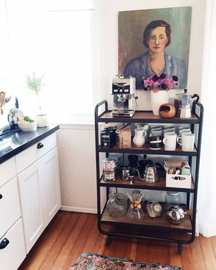 For Coffee Lovers: A Kitchen Cart Devoted Entirely To Coffee Making ...