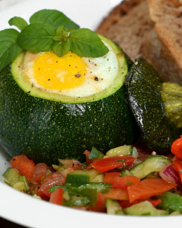 Recipe: Eight-Ball Zucchini With Eggs Baked Inside | The Kitchn