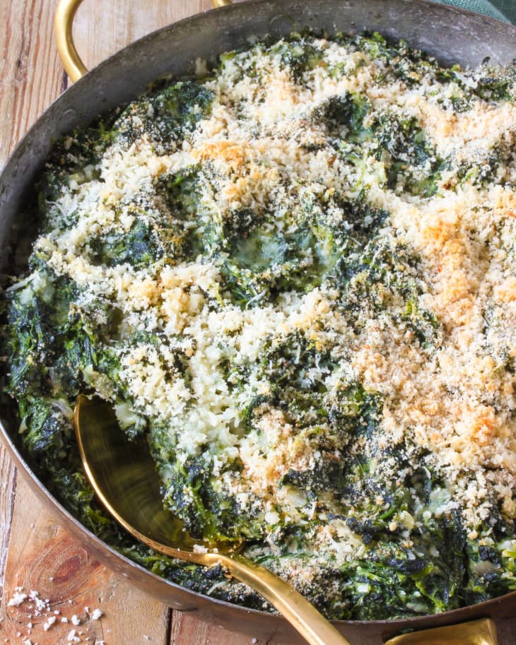 Baked Spinach Recipe (Quick and Creamy) | The Kitchn