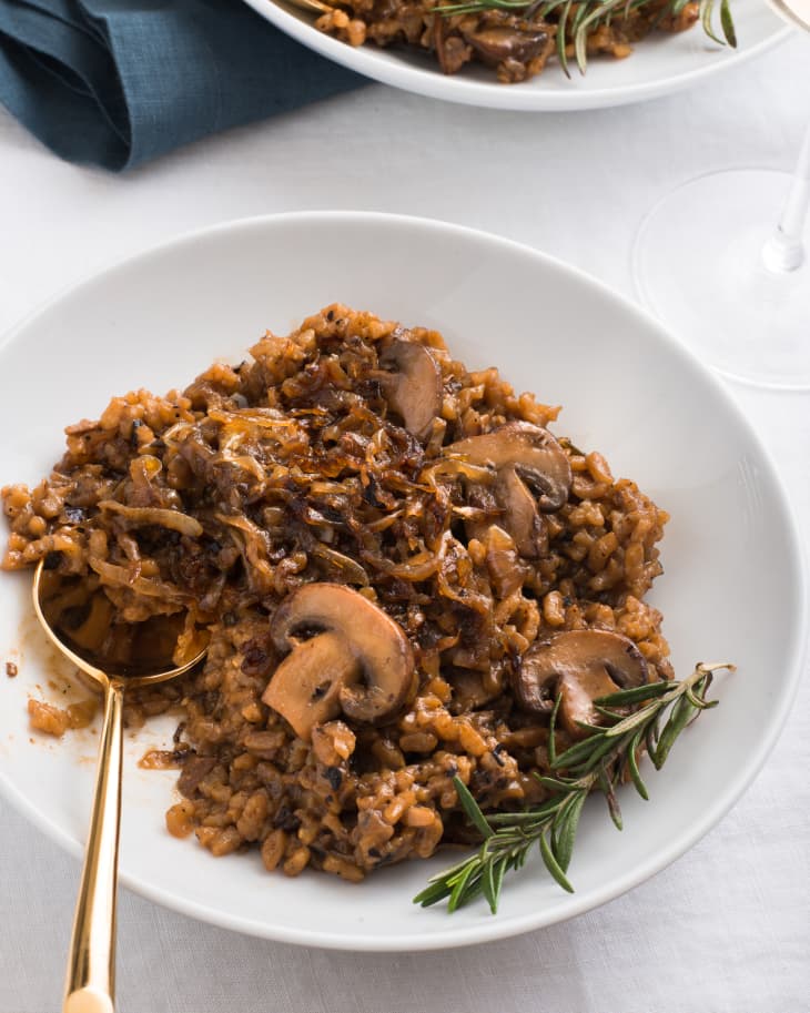 Baked Mushroom Risotto with Caramelized Onions | The Kitchn