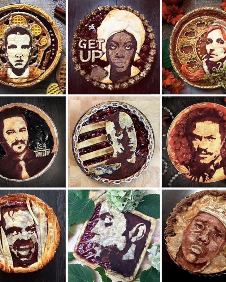 Instagram Pie Portraits – Oprah, Bowie | The Kitchn