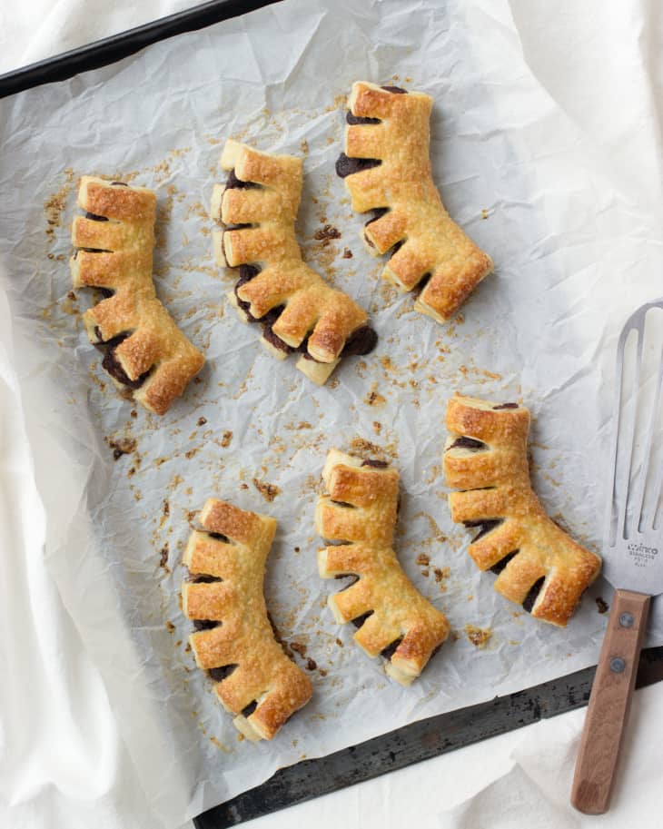 Recipe: Mini Puff Pastry Bear Claws with Chocolate Filling | The Kitchn