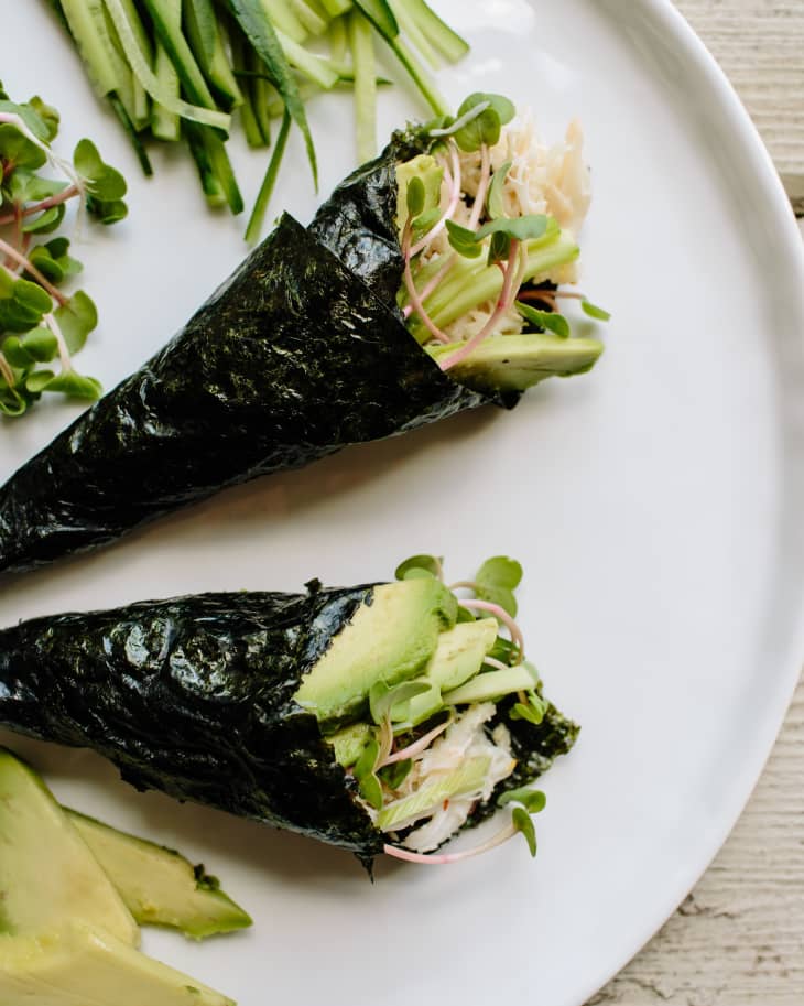 Recipe: Crab & Avocado Hand Rolls (Temaki) | The Kitchn