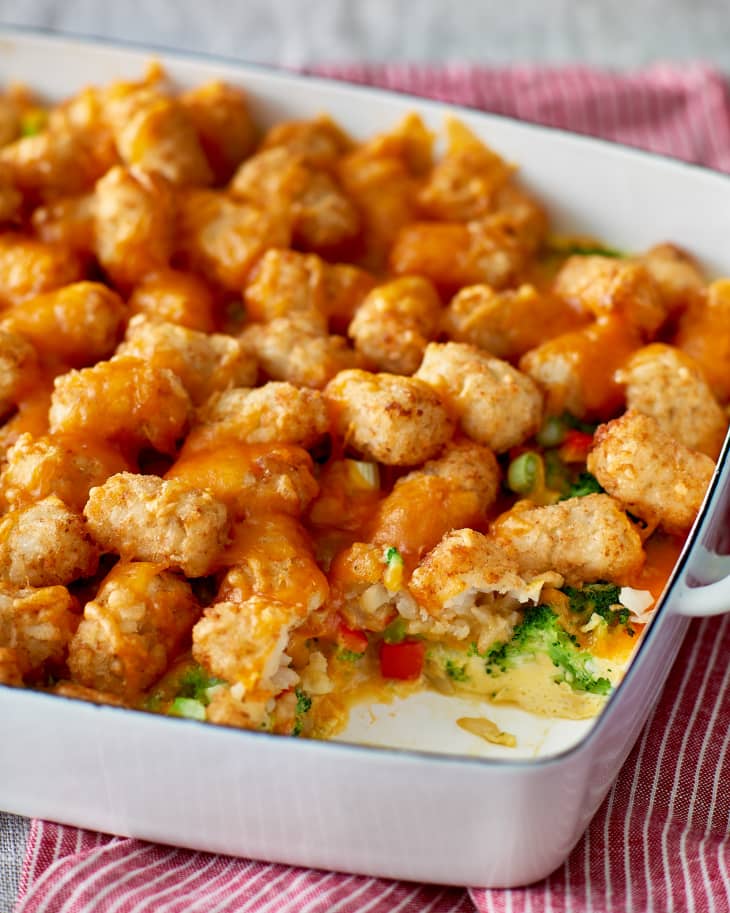 Recipe: Veggie-Packed Tater Tot Breakfast Bake | The Kitchn