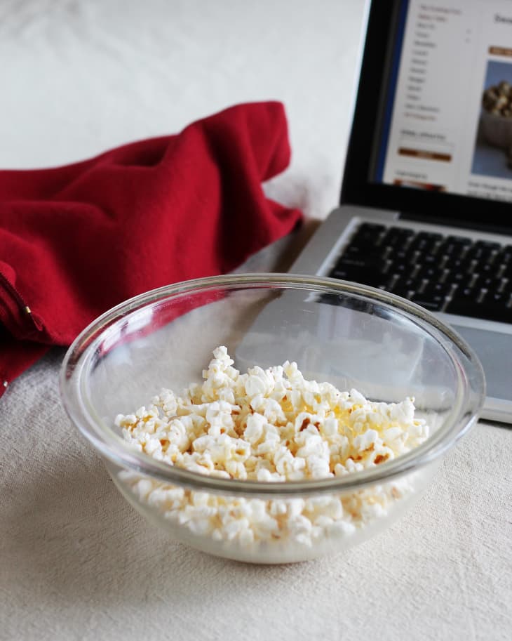 Yes, This Is the Best Way to Eat Popcorn at Your Desk | The Kitchn