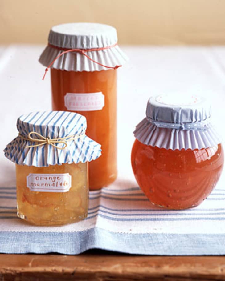 Pretty Preserves: Cover Jar Tops with Muffin Liners | The Kitchn
