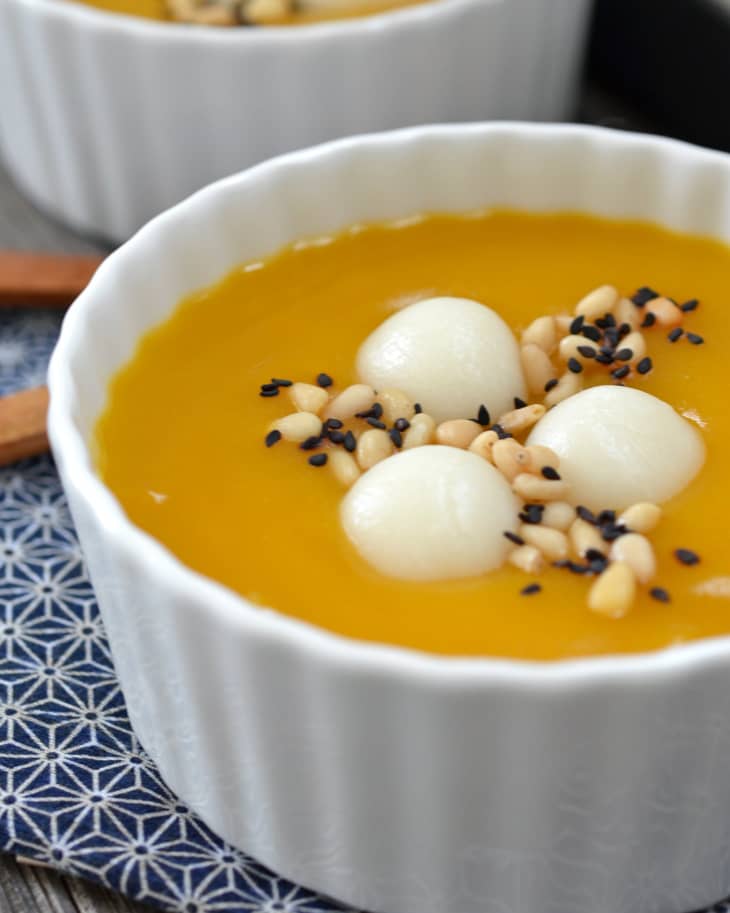Recipe: Korean Pumpkin Porridge with Rice Dumplings (Hobakjuk) | The Kitchn
