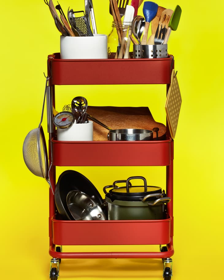 The IKEA RÅSKOG Cart as Mobile Kitchen Tool Box | The Kitchn