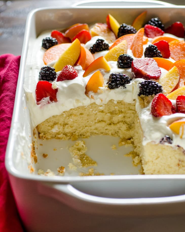 Summer Cake Recipe (Easy, With Fruits and Cream) | The Kitchn