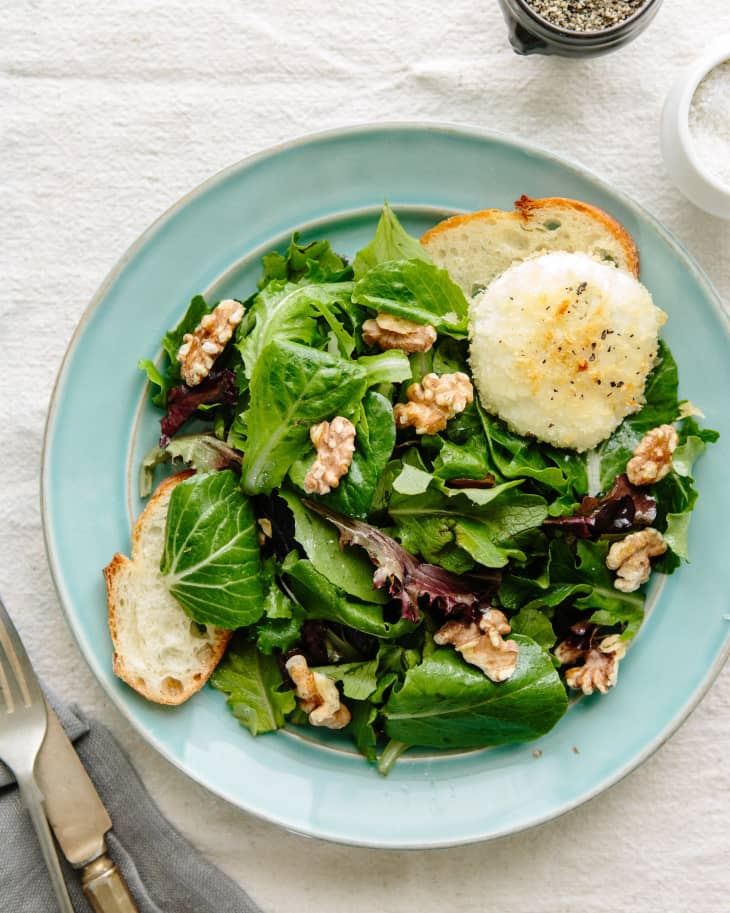 Recipe: Alice Waters’ Baked Goat Cheese with Spring Lettuce Salad | The ...
