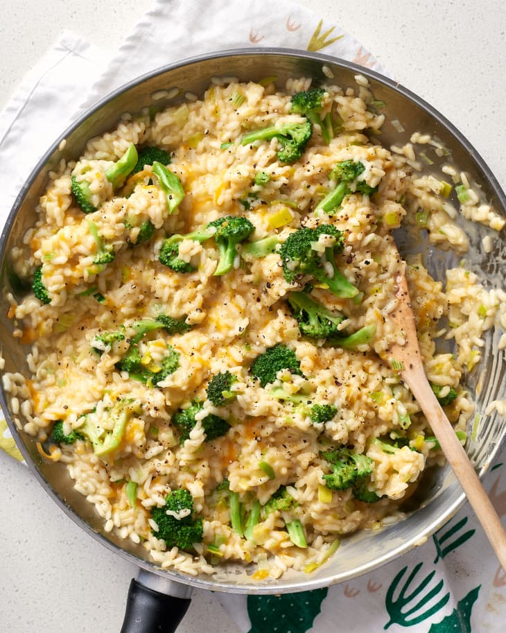 Broccoli and Cheese Risotto Recipe (Creamy and Cheesy) | The Kitchn