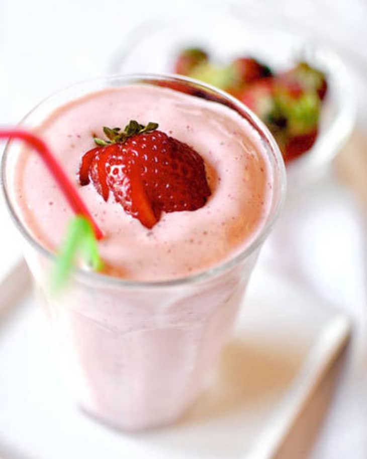 How To Make a Perfect Strawberry Milkshake | The Kitchn