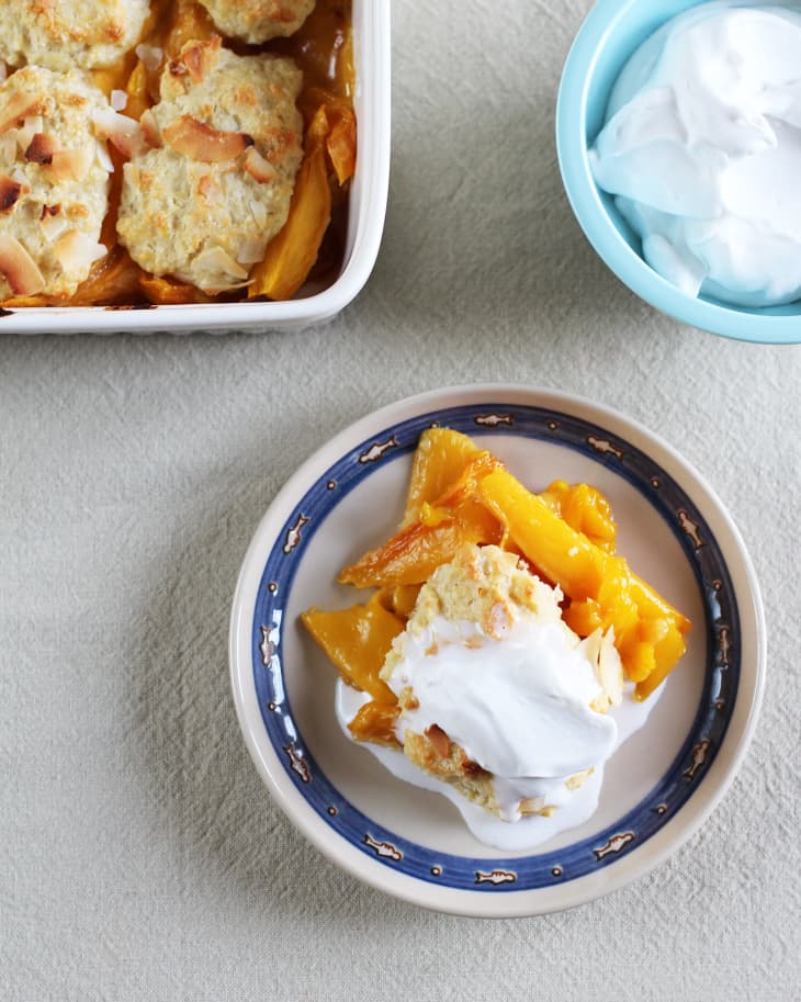 Recipe: Mango Cobbler with Coconut Whipped Cream | The Kitchn