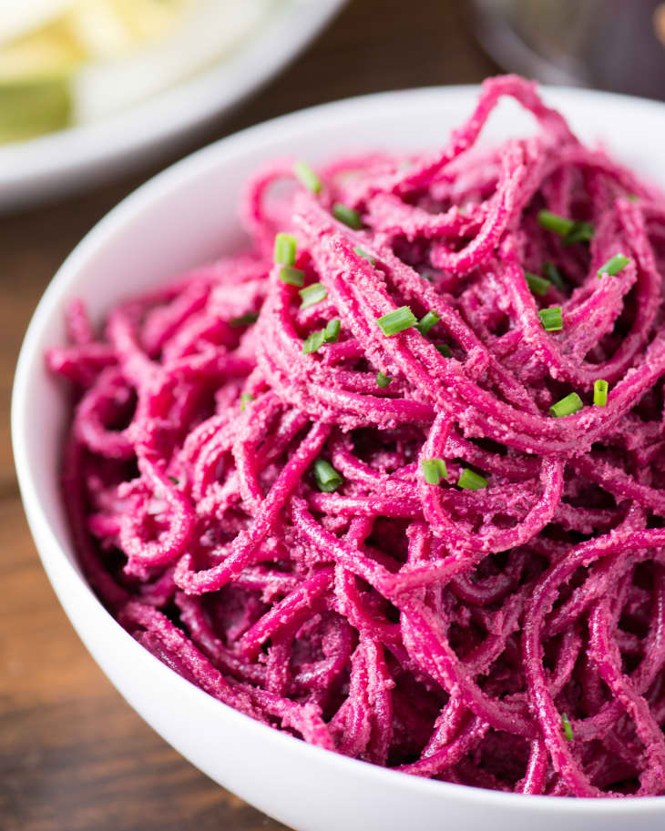 Beet Pesto Pasta Recipe (Vegan) | The Kitchn