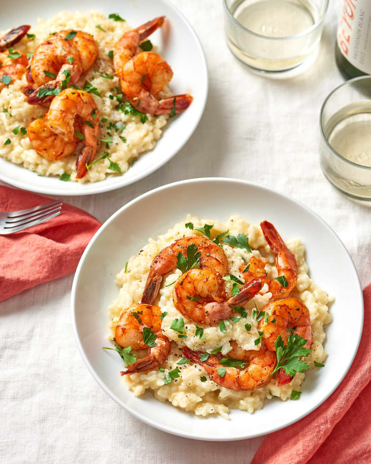 Parmesan Risotto Recipe (with Roasted Shrimp) | The Kitchn