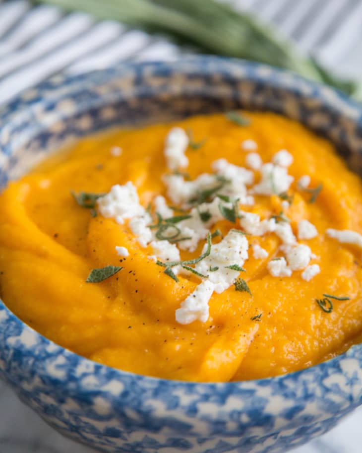Recipe: Roasted Butternut Squash Purée with Goat Cheese | The Kitchn