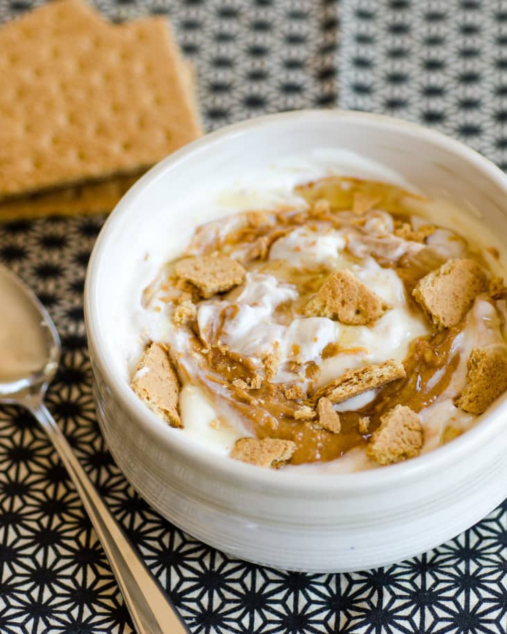 Afternoon Snack: Yogurt Swirled with Peanut Butter, Honey, and Graham ...