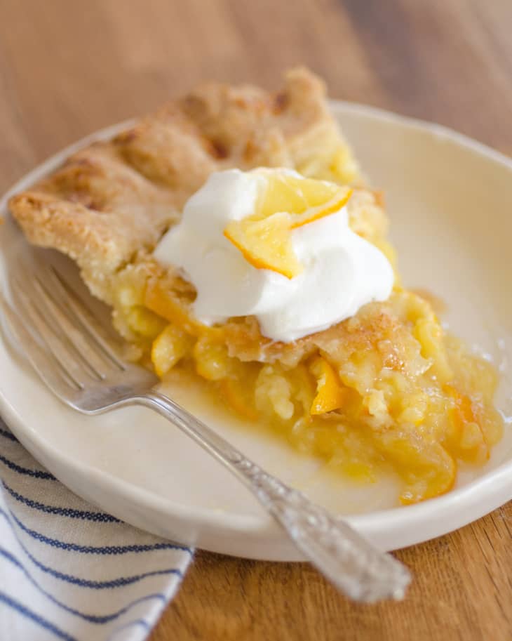 Meyer Lemon Shaker Pie Recipe
