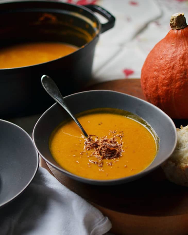Recipe: Roasted Red Kuri Pumpkin & Coconut Soup | The Kitchn