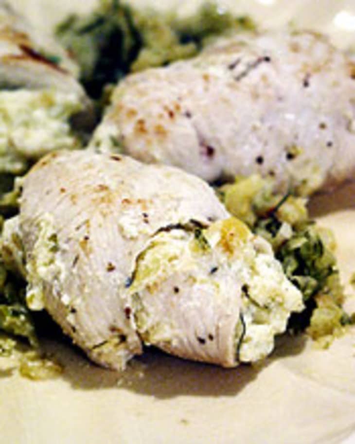 Recipe: Lemon Chicken Ballotine with Ricotta and Fennel Confit | The Kitchn