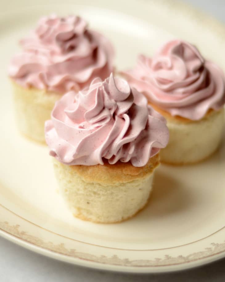 Recipe: Airy Angel Food Cupcakes with Naturally Pink Icing | The Kitchn