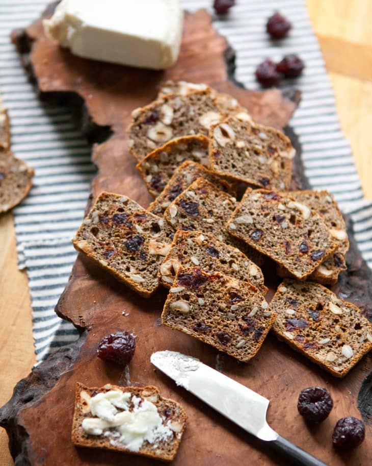 Recipe: Hazelnut & Cherry Whole-Grain Crackers | The Kitchn