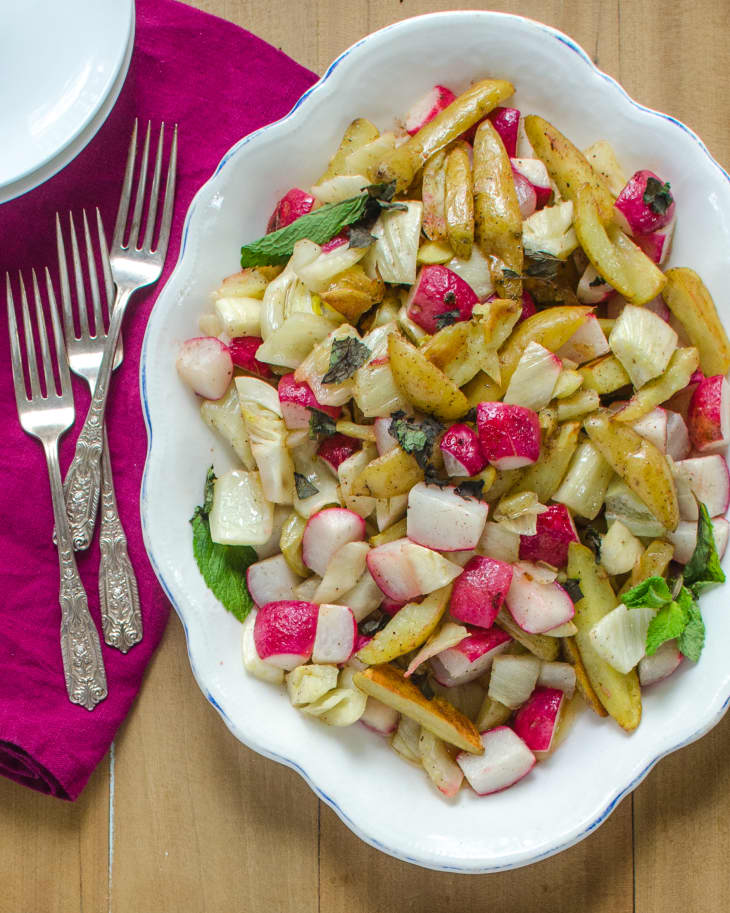 Recipe: Roasted Potatoes, Radishes & Fennel with Lemon Brown Butter ...