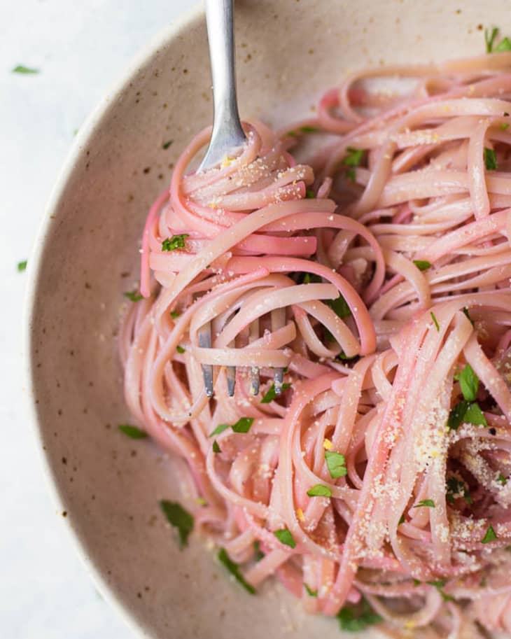 This Pretty Pink Pasta Changes Colors Before Your Eyes | The Kitchn