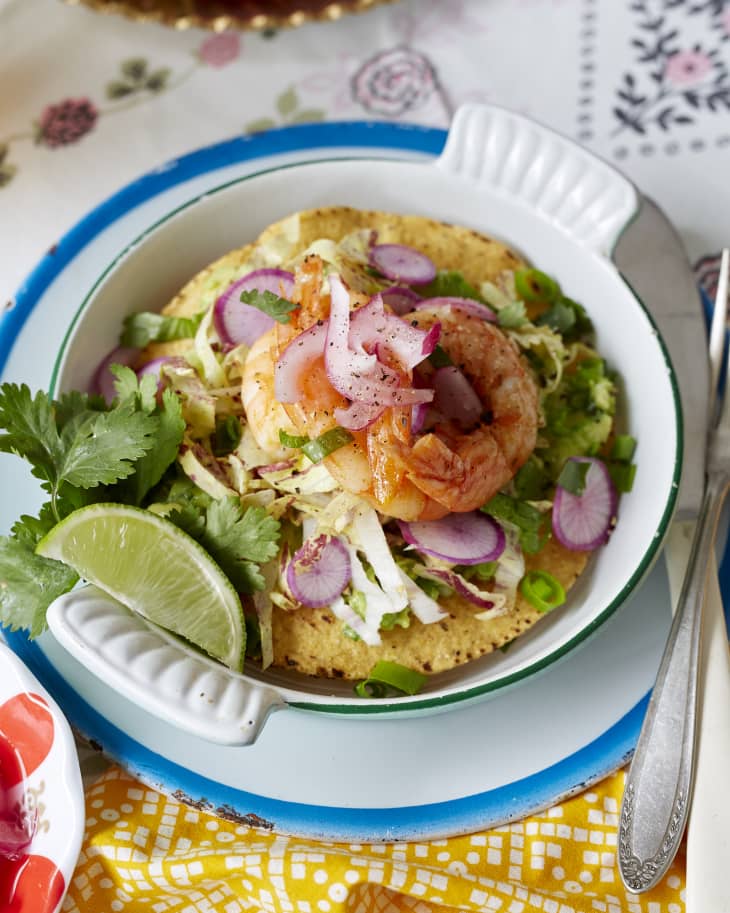 Recipe: Shrimp and Avocado Tostadas | The Kitchn