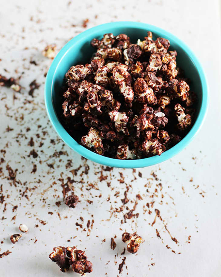 Recipe: Salted Dark Chocolate Popcorn | The Kitchn