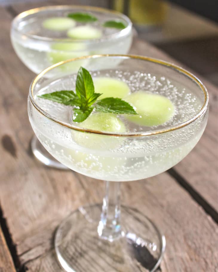Recipe: Melon, Mint & Prosecco Cocktail | The Kitchn