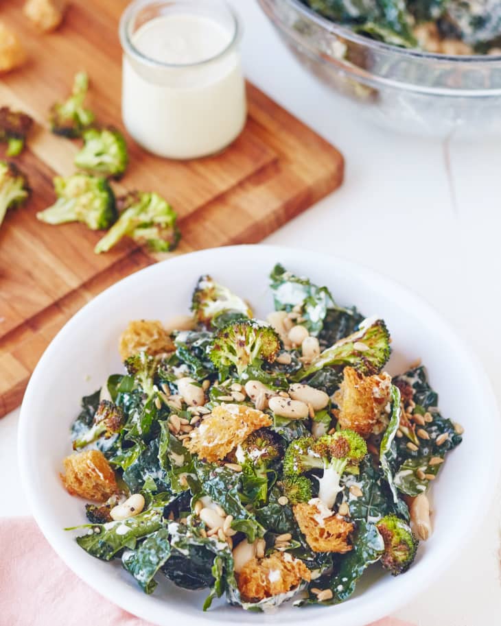 Recipe: Broccoli Caesar Salad with Vegan Caesar Dressing | The Kitchn