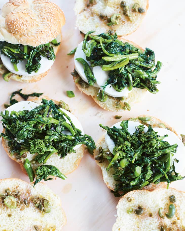 Recipe: Pressed Broccoli Rabe and Mozzarella Sandwiches | The Kitchn