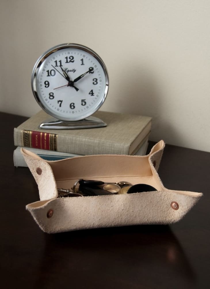 DIY Home Decor: How to Make a Leather Valet Tray | Apartment Therapy