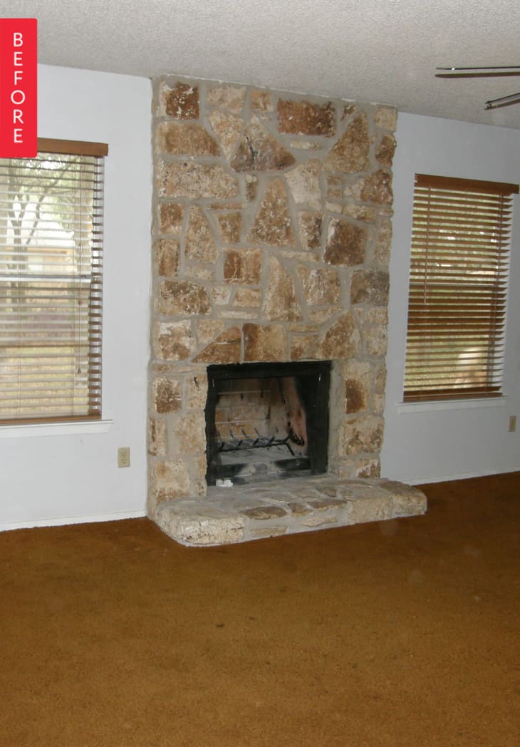 Before & After: Overcoming the Quirks of ’70s Fireplace | Apartment Therapy
