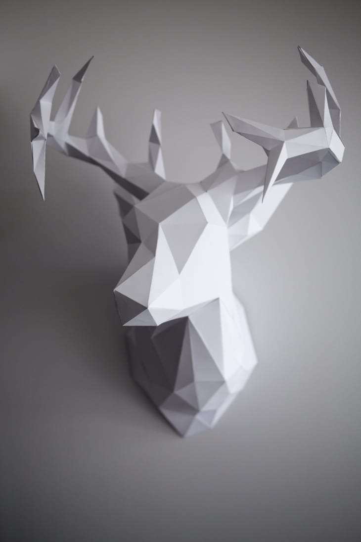 DIY 3D Paper Reindeer Head (Just in time for Christmas!) | Apartment ...