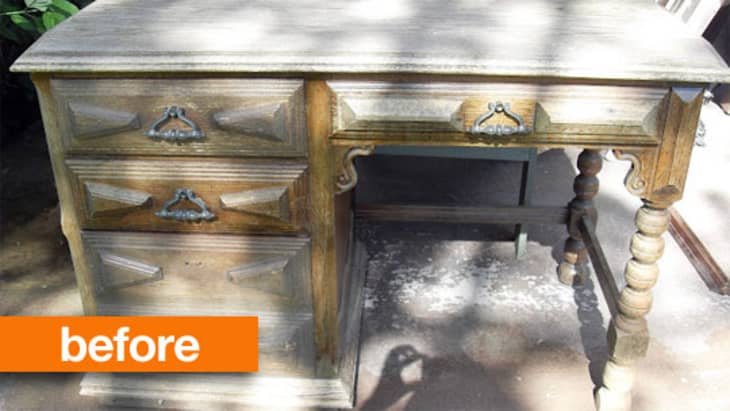 Before & After: Weather-Worn Desk Gets a College-Ready Makeover ...