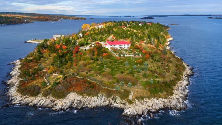 This $8M Private Island in Maine Has a Working Farm and a Helipad ...
